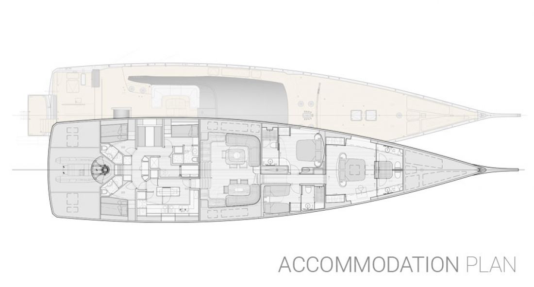Ribelle Super Yacht - Plans